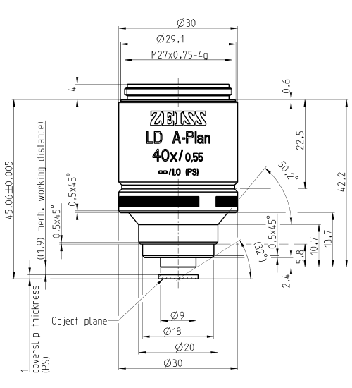 Carl Zeiss Microscopy, LLC - Objective Assistant - Objective LD A-Plan ...